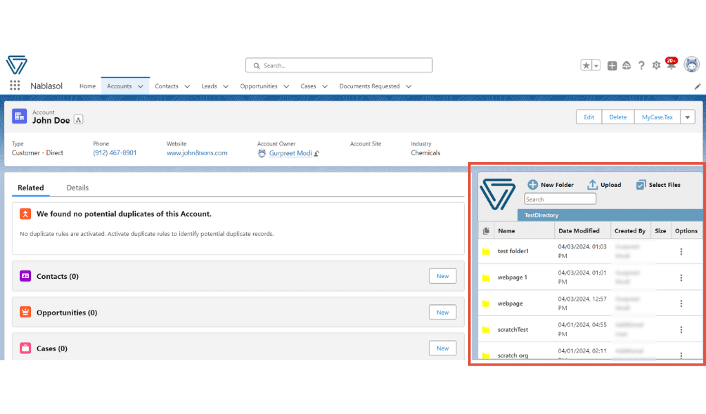 Integration of Azure File Storage with Salesforce - Nablasol